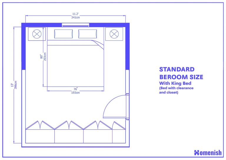 Average Bedroom Size and Layout Guide (with 9 Designs) - Homenish