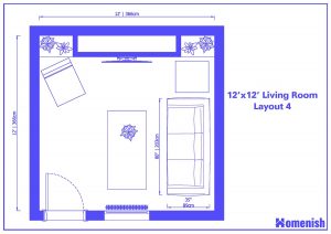 9 Great 12' x 12' Living Room Layouts and Floor Plans
