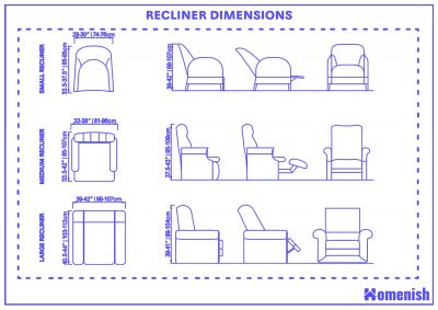 What Are the Common Recliner Dimensions? (2023 Size Guide) - Homenish