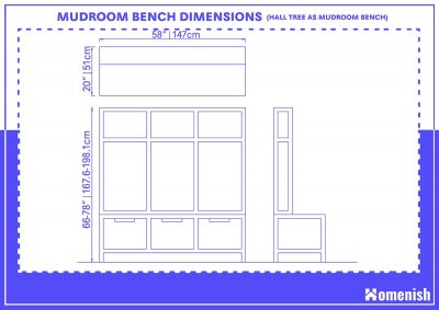 Guide to Mudroom Bench Dimensions (with 3 Drawings)