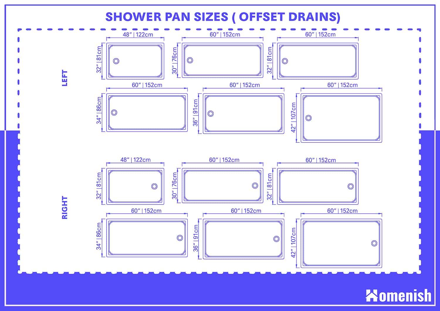 Shower Pan Sizes The Ultimate Guide Homenish
