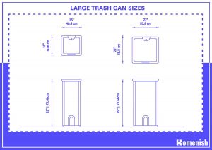 Standard Trash Can Sizes - All You Need to Know (with Drawings)