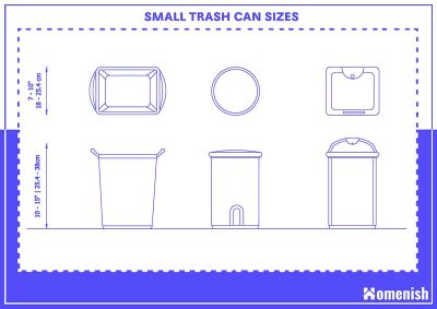 Standard Trash Can Sizes - All You Need to Know (with Drawings)