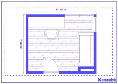 12 Practical 10' x 12' Office layouts (with Floors Plans) - Homenish