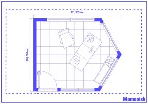 12 Practical 10' x 12' Office layouts (with Floors Plans) - Homenish
