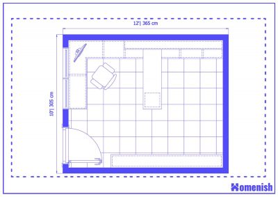 12 Practical 10' x 12' Office layouts (with Floors Plans) - Homenish