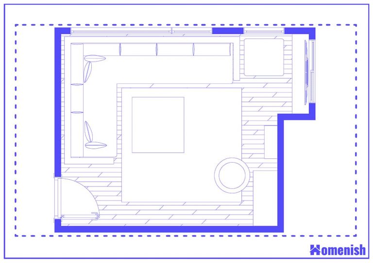 11 L-Shaped Sofa (Sectional) Living Room Layouts (with Floor Plans)