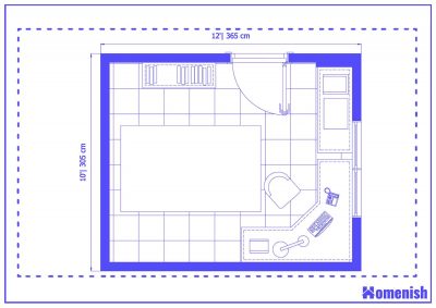 12 Practical 10' x 12' Office layouts (with Floors Plans) - Homenish