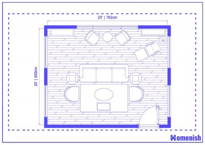 9 Practical 20' x 25' Living Room Layouts