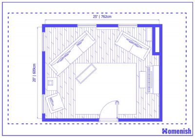 9 Practical 20' x 25' Living Room Layouts