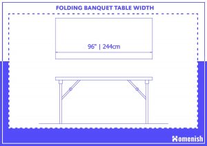 Folding Table Dimensions and Guidelines (with 3 Drawings) - Homenish