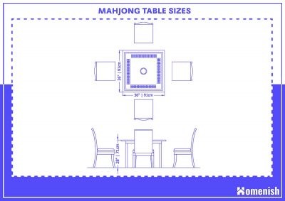 Guide to Mahjong Table Sizes (with Diagram) - Homenish