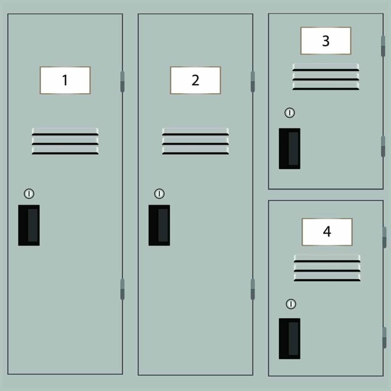 Standard Locker Sizes with Diagram