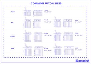Futon Sizes and Guidelines (with 2 Drawings) - Homenish