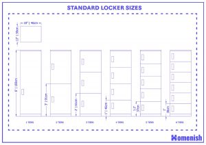 Standard Locker Sizes with Diagram
