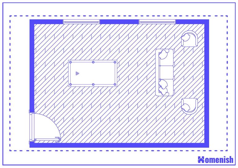 13 Pool Table Room Layouts For Inspiration - Homenish