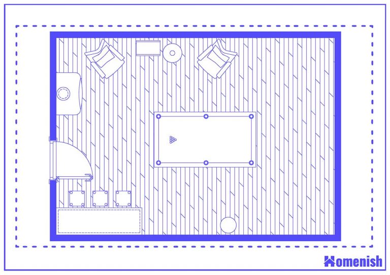 13 Pool Table Room Layouts For Inspiration - Homenish