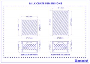 Milk Crate Dimensions and Guidelines (with Drawings)