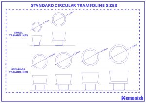 Standard Trampoline Sizes and Guidelines (with Drawings)