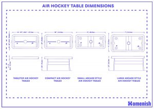 Air Hockey Table Dimensions and Guidelines (with Drawings)