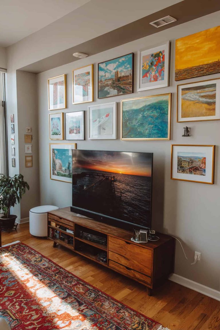 31 Creative Above TV Decor Ideas to Transform Your Space