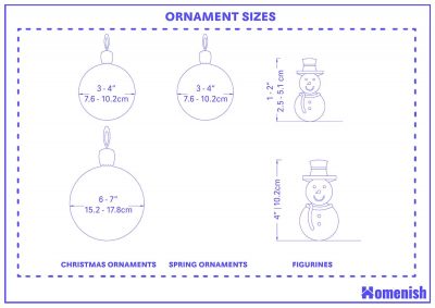 Ornament Sizes and Guidelines (with Drawings)