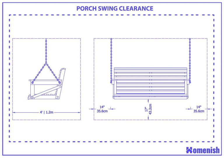 What Are the Porch Swing Sizes? (with 4 Drawings)