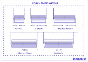 What Are the Porch Swing Sizes? (with 4 Drawings)