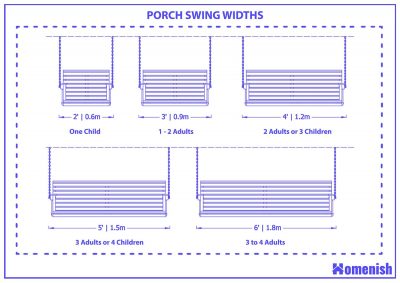 What Are the Porch Swing Sizes? (with 4 Drawings)