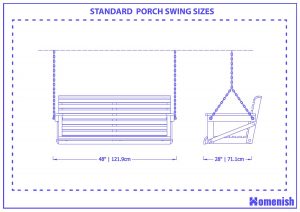 What Are the Porch Swing Sizes? (with 4 Drawings)
