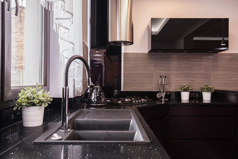 What Color Sink Goes with Black Granite Countertops [5 Great Ideas]