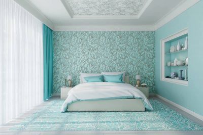 8 Eye-Catching Wall Colors that Go with Blue Carpet