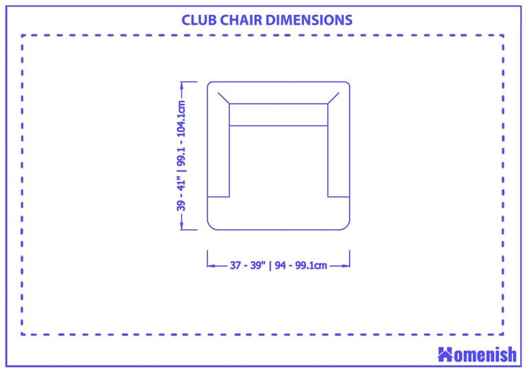 What Are the Club Chair Dimensions? - Homenish