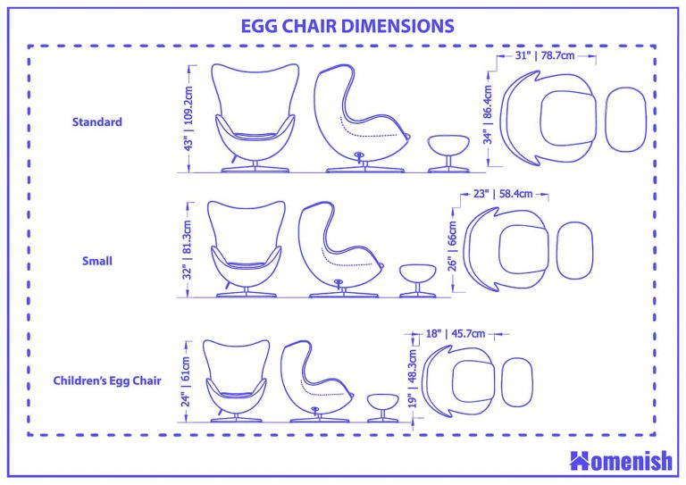 Guide to Egg Chair Dimensions