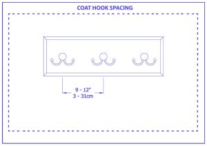 What Are the Coat Hook Height and Spacing?