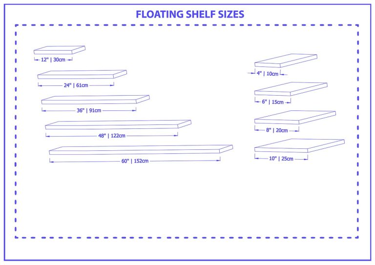 What Are the Floating Shelf Sizes? - Homenish