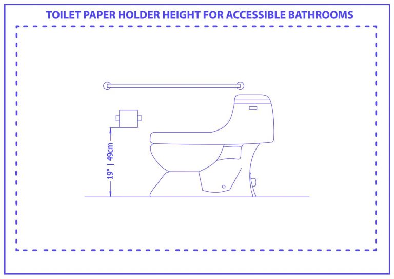 Toilet Paper Holder Height (with Drawings)