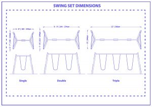 What Are the Swing Set Dimensions? (with Drawings) - Homenish