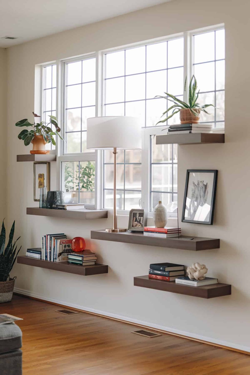 30 Ideas for Bookshelves Around Windows