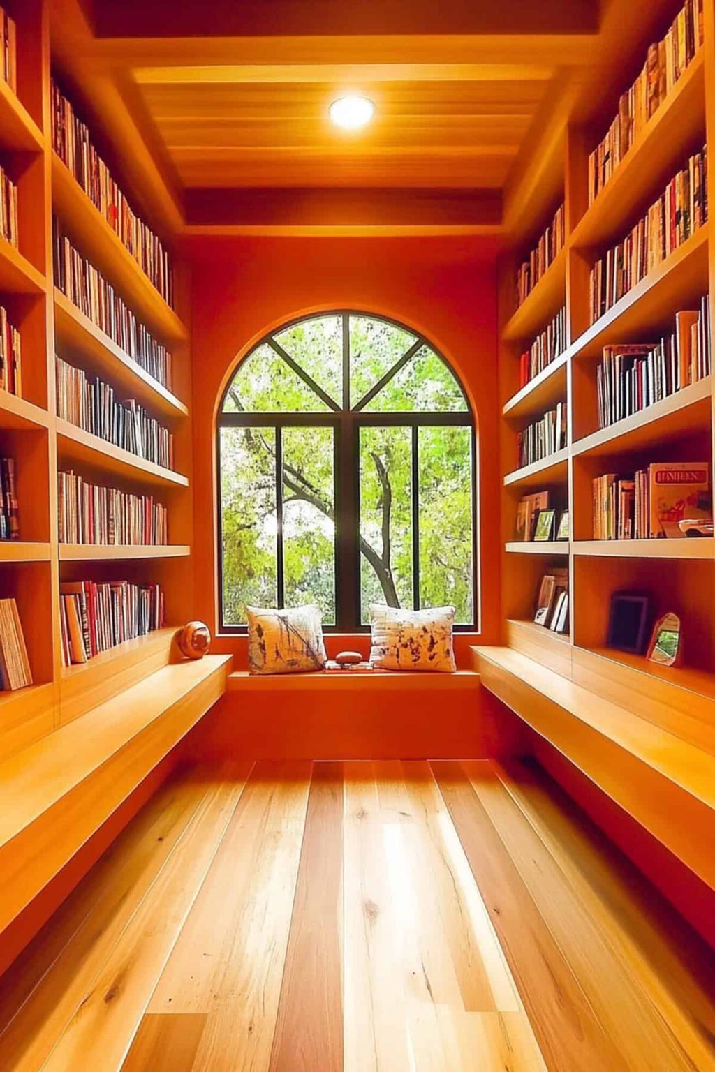 30 Ideas for Bookshelves Around Windows