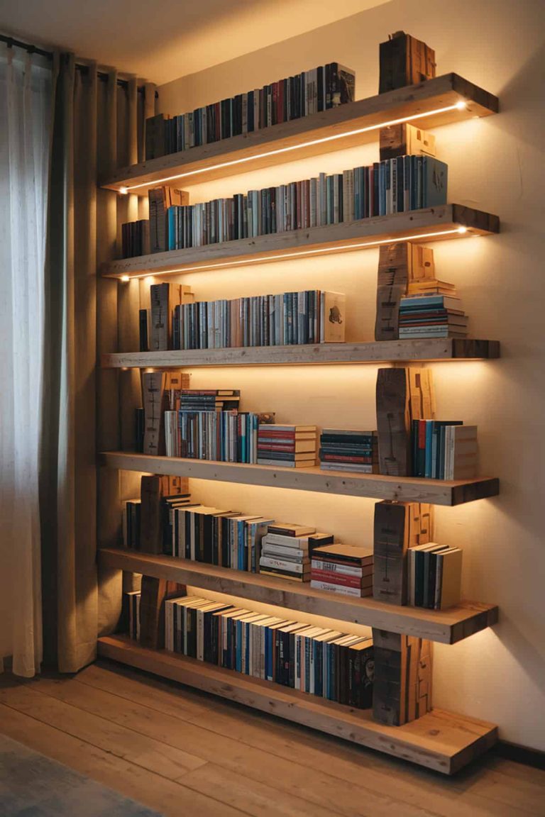 30 Ideas for Bookshelves Around Windows