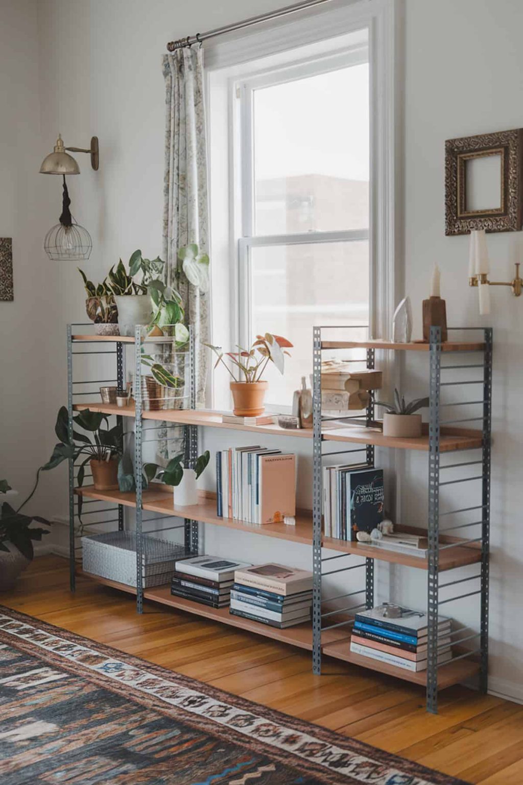 30 Creative Under Window Bookshelf Ideas