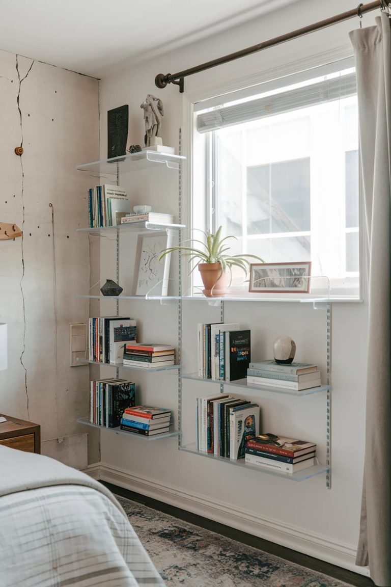 30 Creative Under Window Bookshelf Ideas
