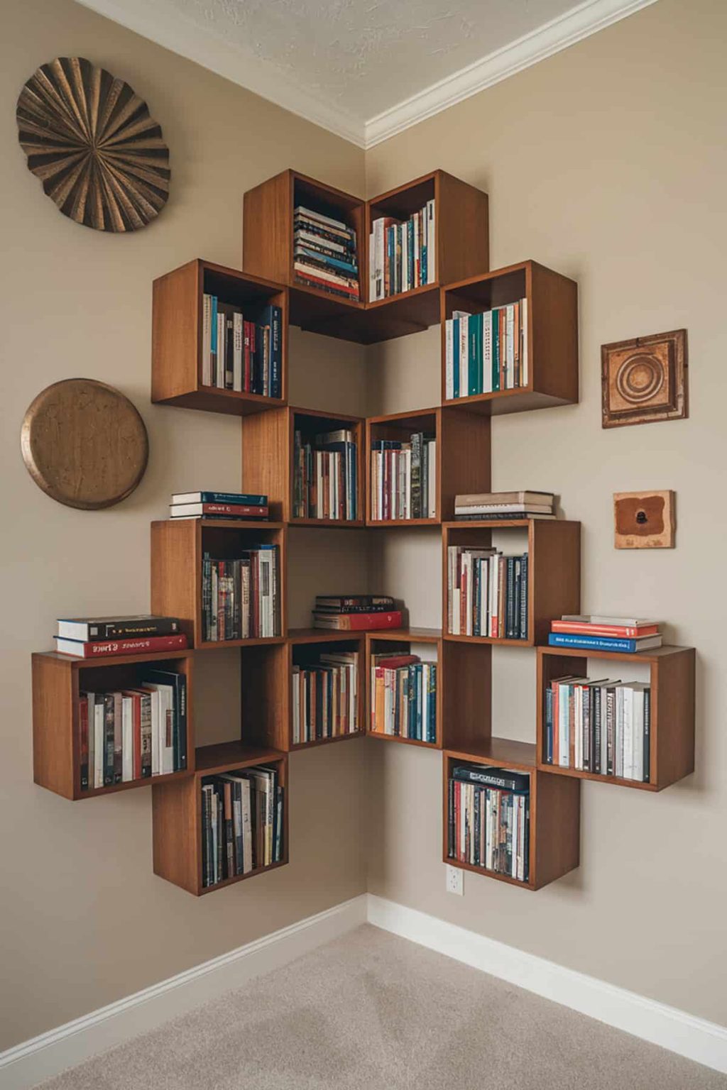 30 Inspiring Corner Bookshelf Ideas