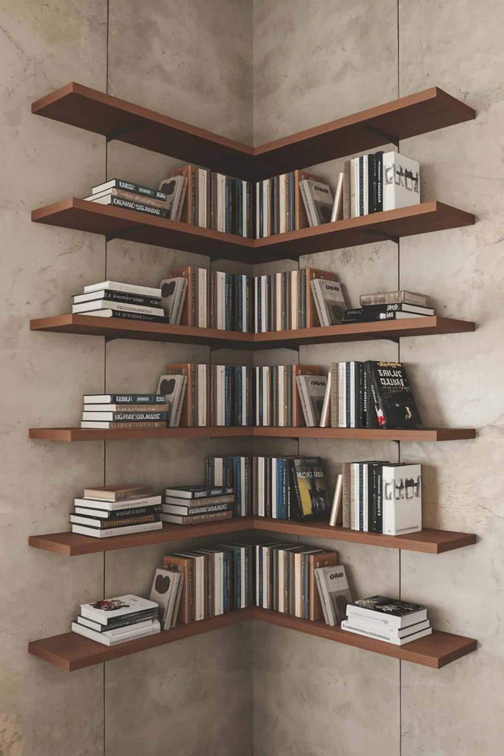 30 Inspiring Corner Bookshelf Ideas