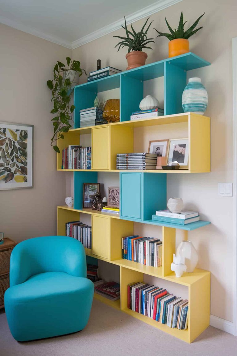 29 Colorful Bookshelf Ideas For Inspirations