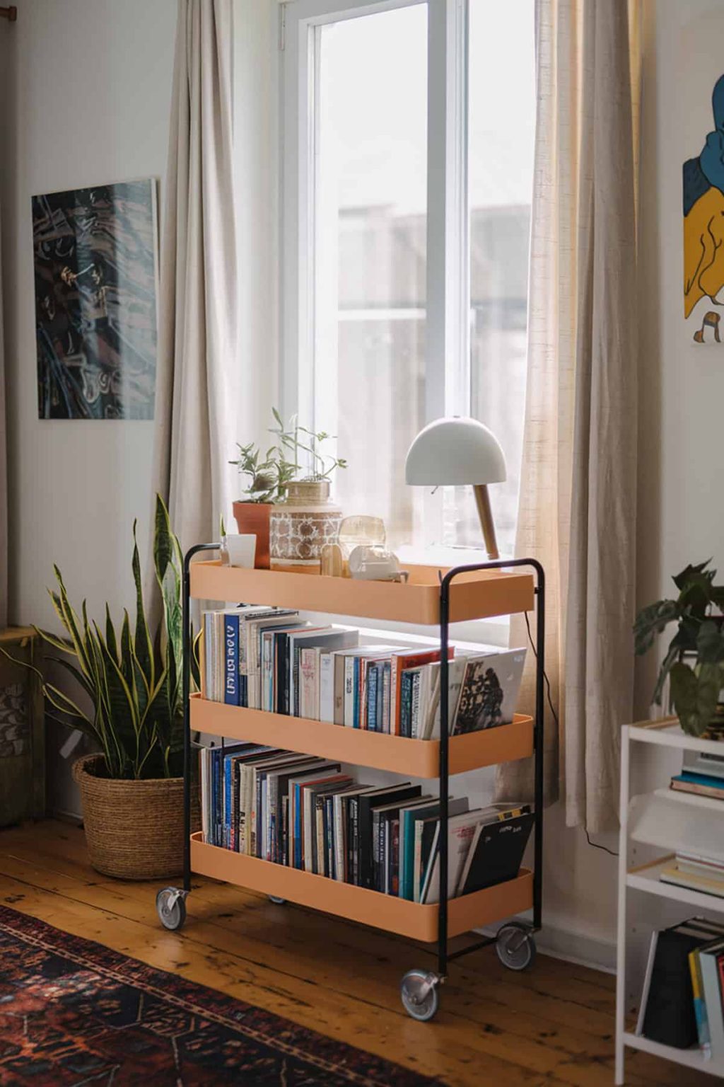 30 Creative Under Window Bookshelf Ideas