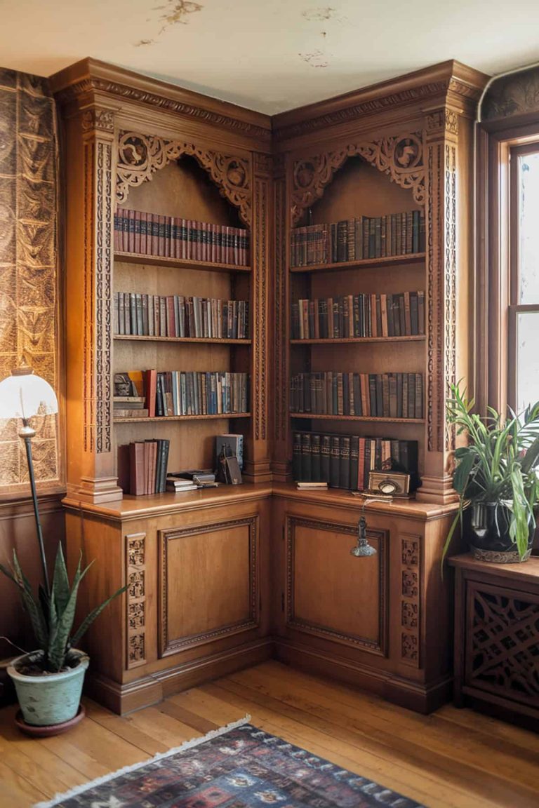 30 Inspiring Corner Bookshelf Ideas