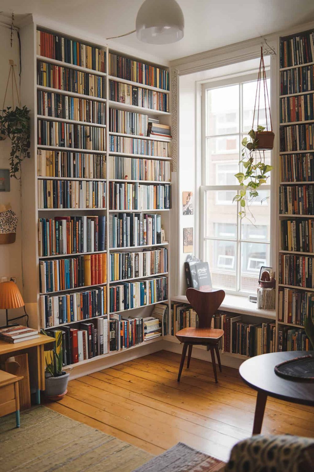30 Creative Under Window Bookshelf Ideas