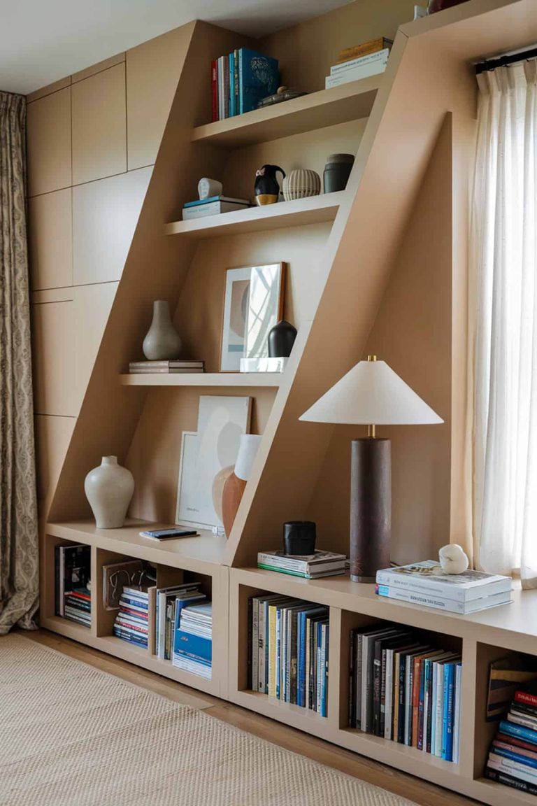 30 Creative Under Window Bookshelf Ideas